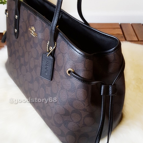 Coach | Bags | Coach Signature Drawstring Carryall Nwt | Poshmark